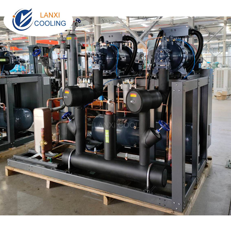 Cold Room Multi Compressor Racks Unit Screw Parallel Refrigeration System For Low Temperature Room